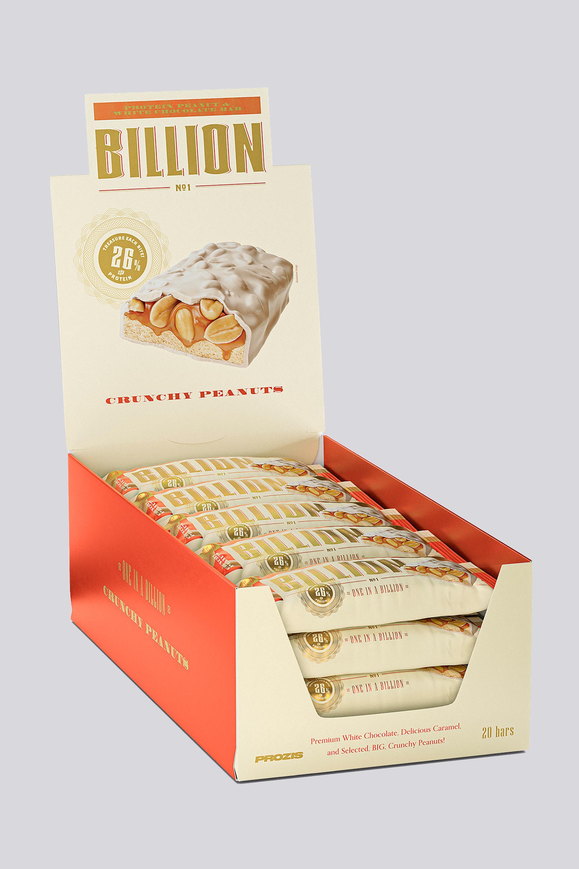 Prozis Billion Protein - Caja 20 Barritas 65 Gr | Sprinter
