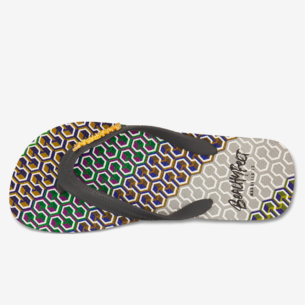 Chanclas Beachyfeet Modelo Dreamers - Gris - Chanclas De Playa ...