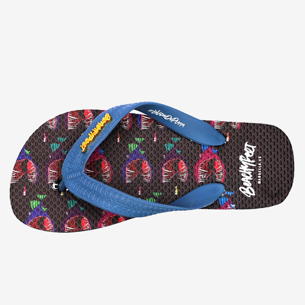 Chanclas Infantiles Beachyfeet Modelo Veneno - Negro - Chanclas De ...